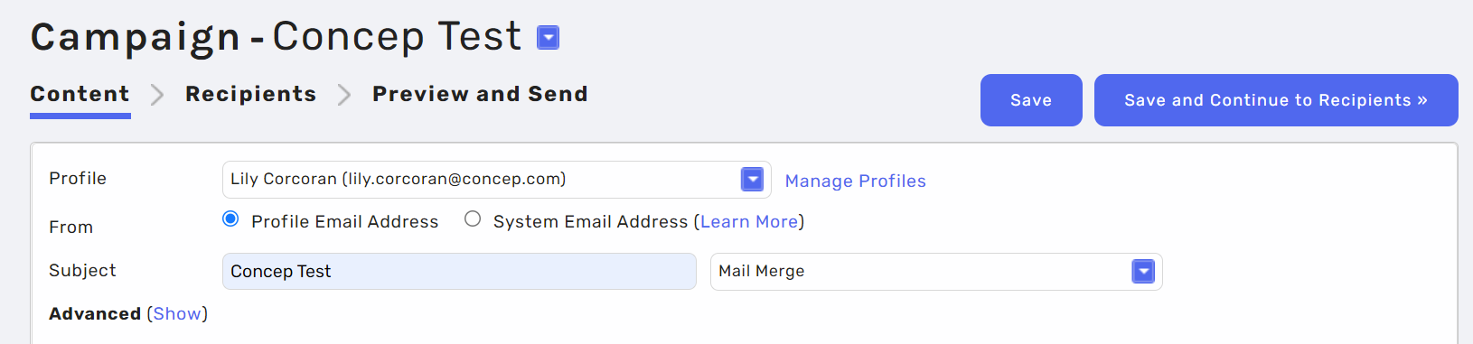 What is a Sender Profile? – Concep